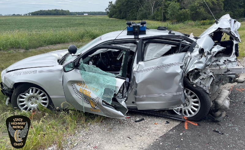 One Killed When Truck Crashes Into OSHP Patrol Car - Local News