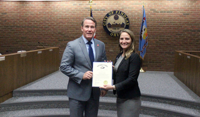 Lt. Gov. Presents Findlay With Micropolitan Commendation - Local News