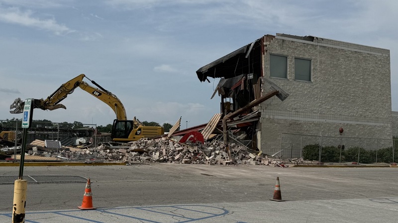 Mall Demolition Reaches Main Entrance - Local News