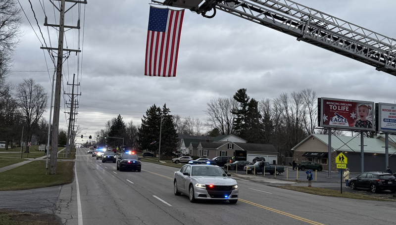 Funeral Procession For OSHP Sergeant Matthew Cook - Local News